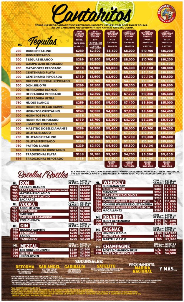 Bebidas Reforma - Cantaritos el compa de Jalisco